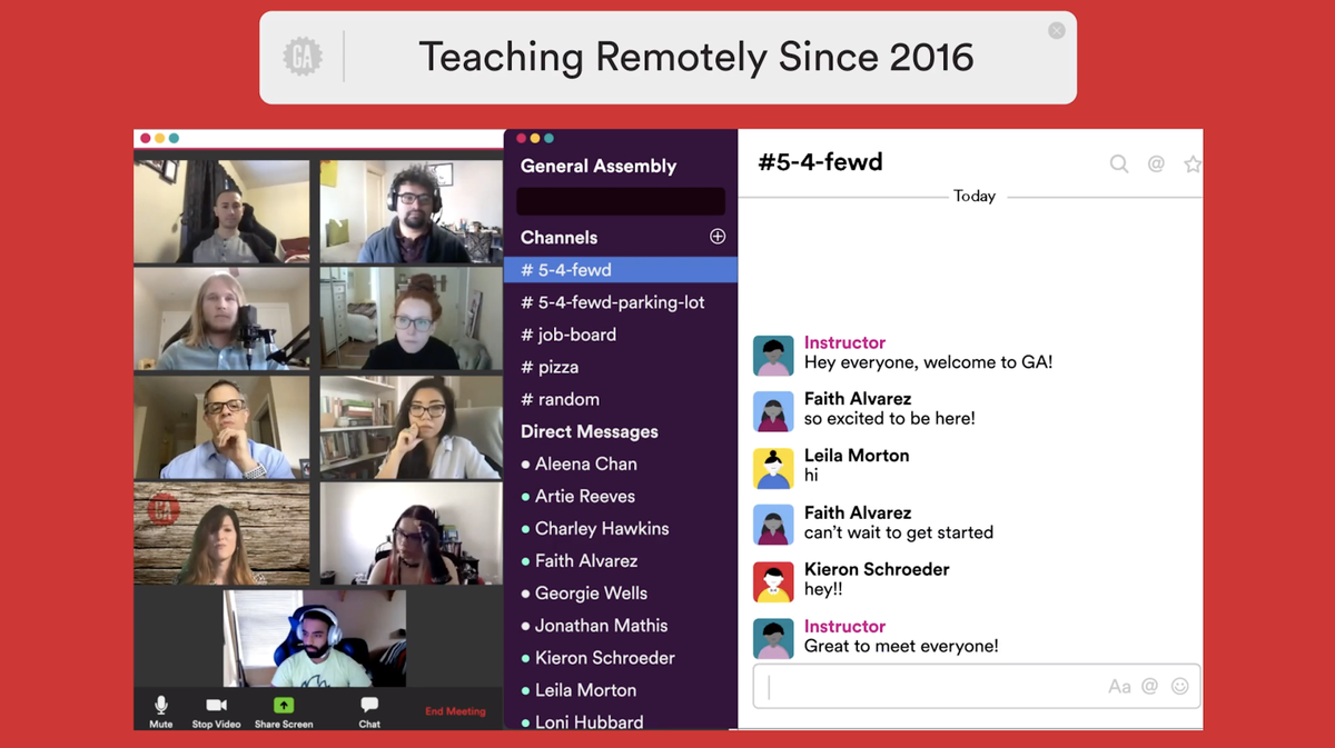 Virtual Tour: General Assembly's Online Classroom | Course Report